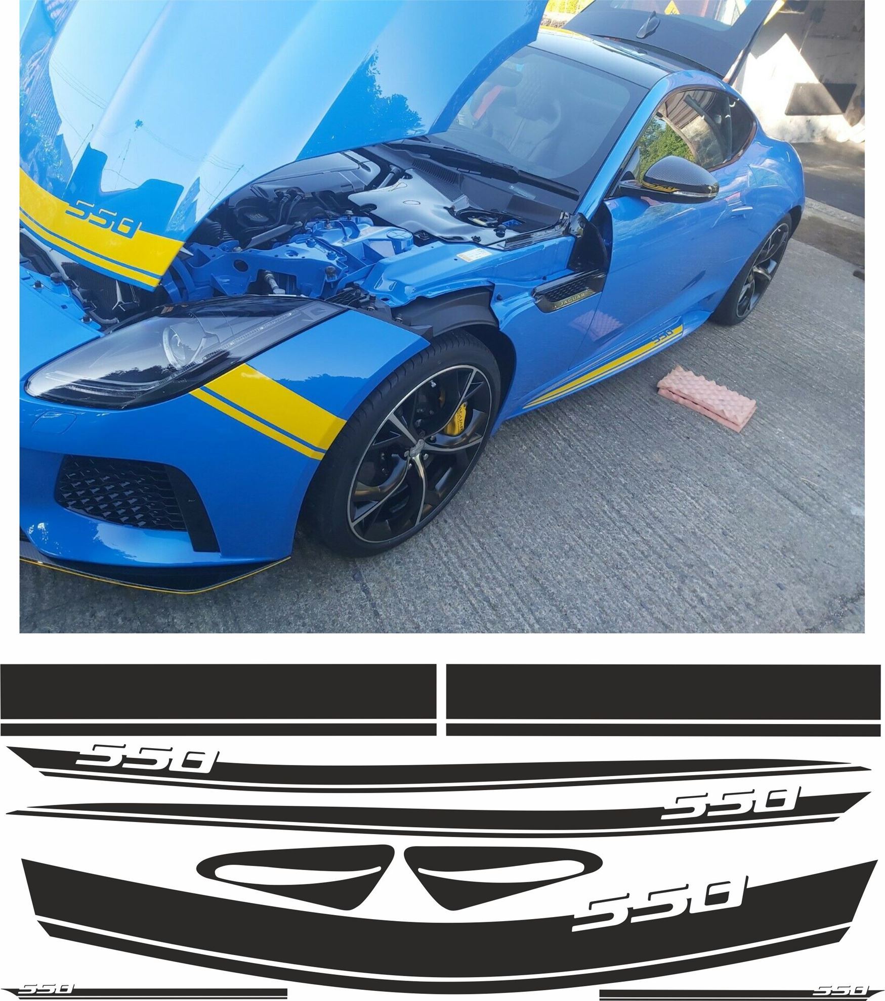 Zen Graphics - Jaguar F-Type V8 550bhp Graphic Pack Decals / Stickers ...