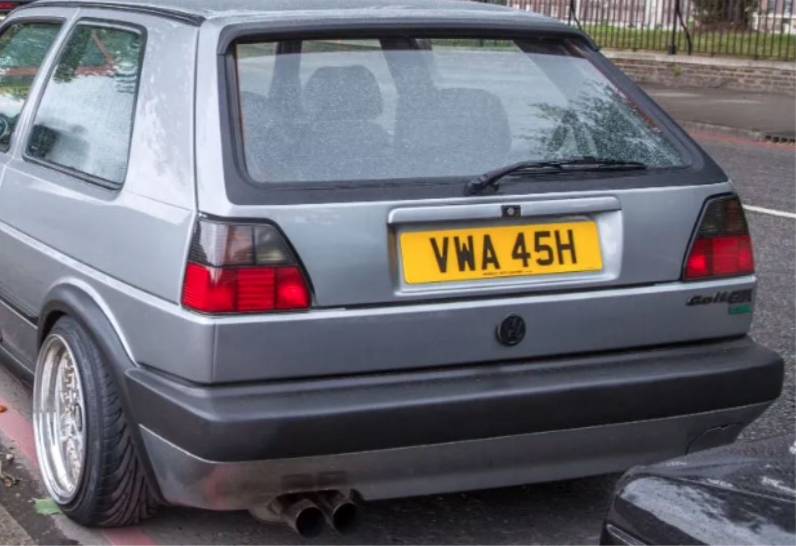 Zen Graphics - MK2 Golf / Jetta rear Hatch Textured Matte Black Vinyl ...