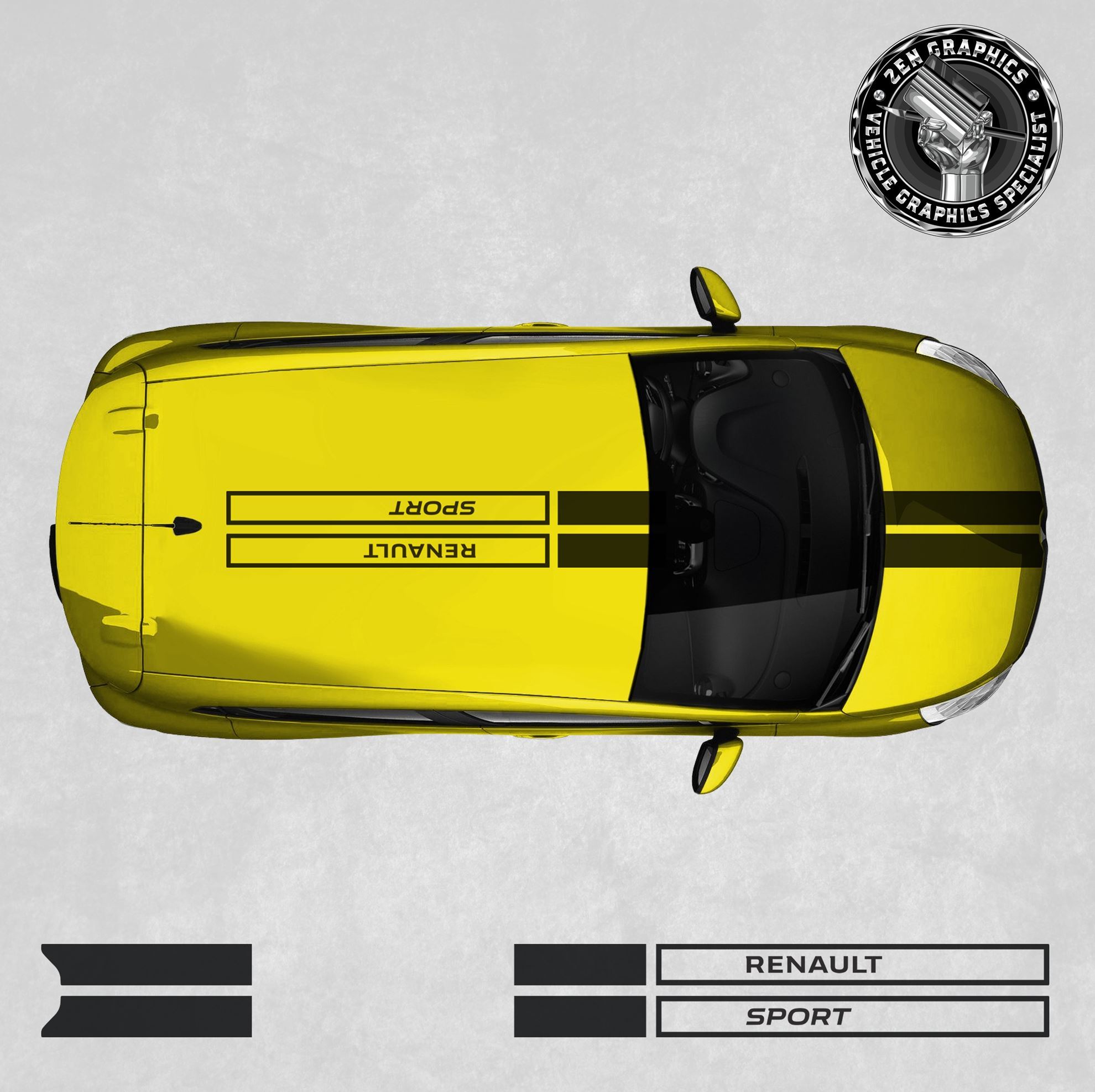 Zen Graphics - Clio MK4 Renault Sport over the top Decals / Stickers