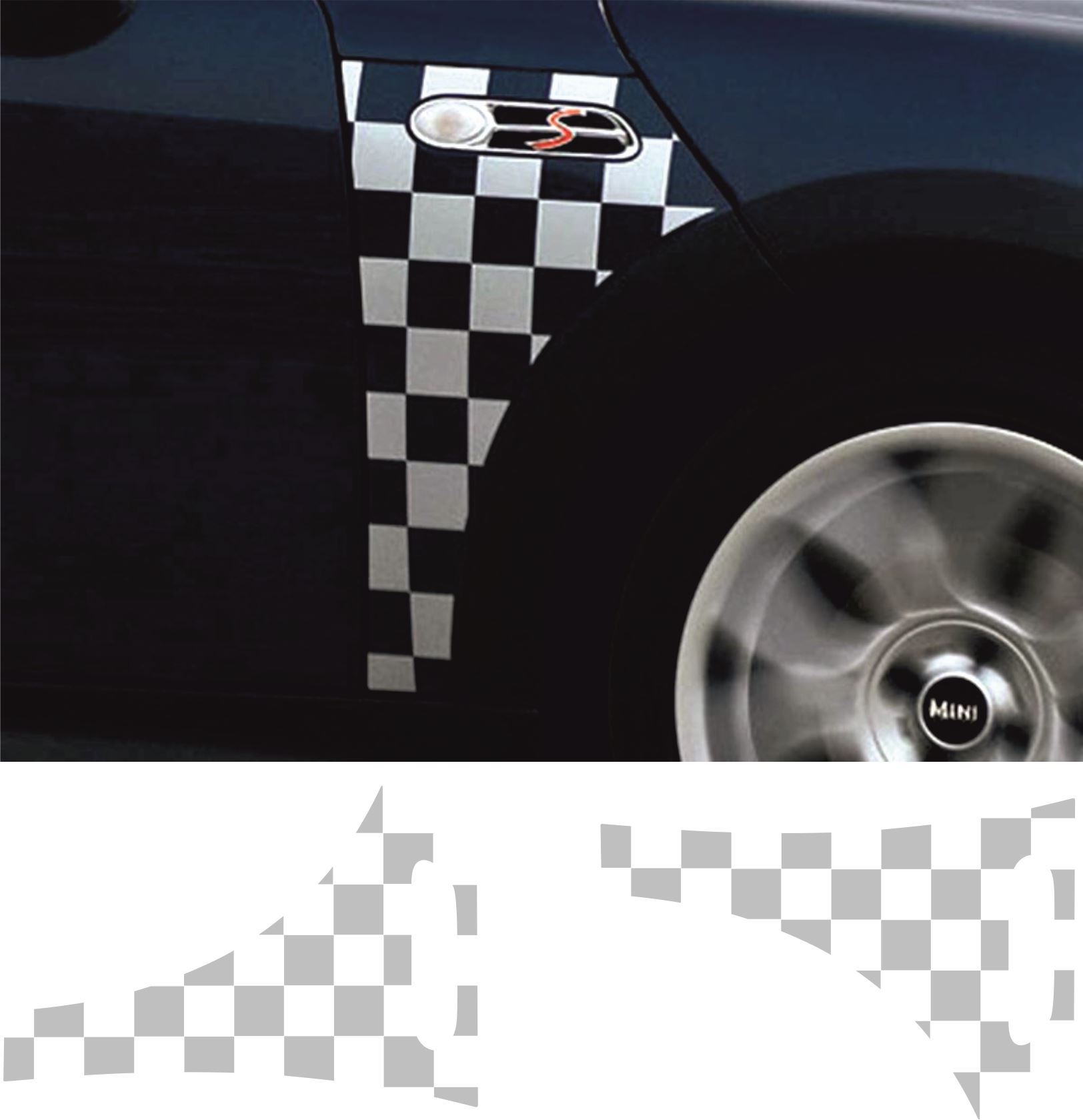 Zen Graphics - Mini R52 / R53 Cooper S Checkmate side Scuttle Decals ...