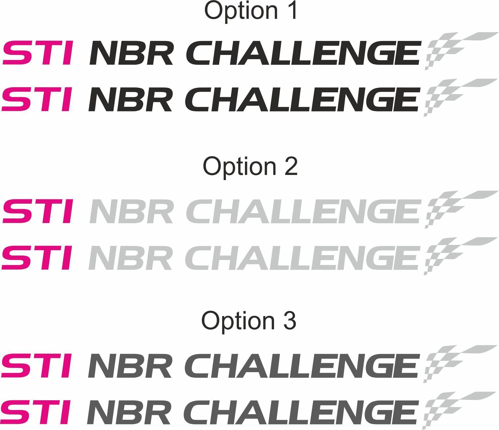 Zen Graphics - STI NBR Challenge Decals / Stickers