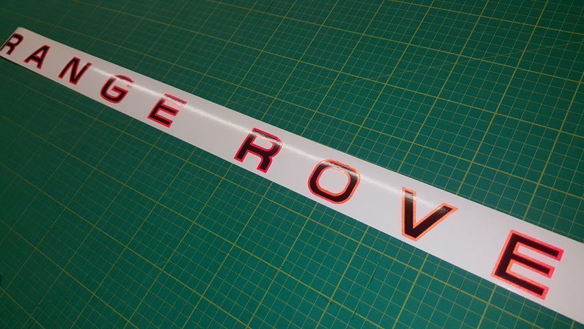 Zen Graphics - Range Rover Classic REFLECTIVE rear or Bonnet ...