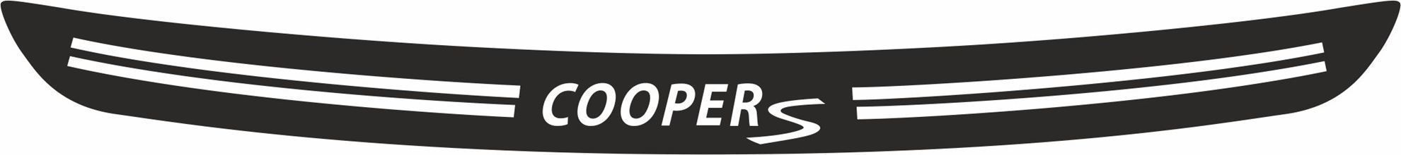 Zen Graphics - MINI R55 / R56 / R57 R58 rear Bumper Vinyl / Sticker