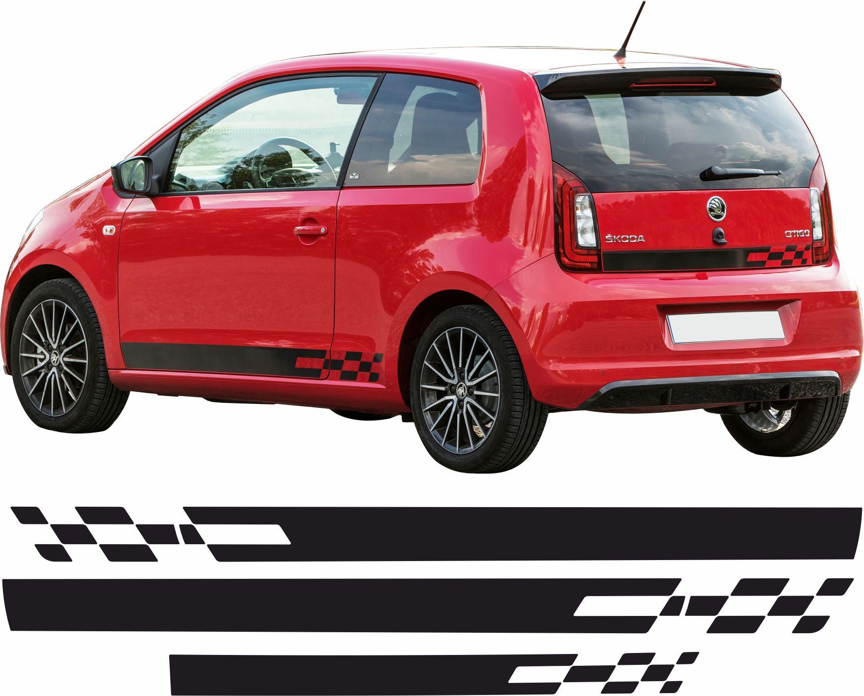 Zen Graphics - Skoda Citigo Monte Carlo/ Seat Mii side and rear Stripes ...