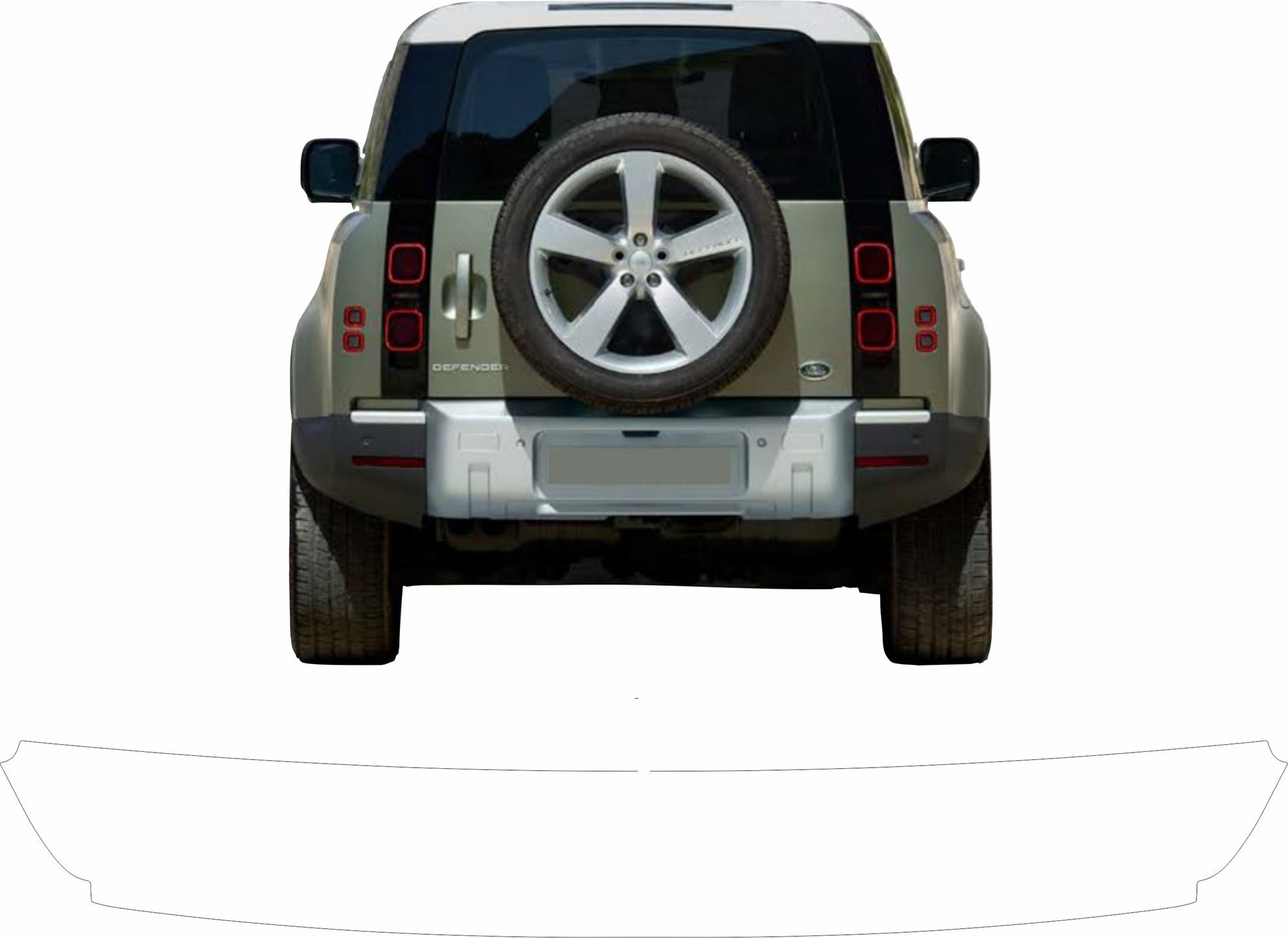 Zen Graphics - Defender 90 & 110 2020 on Pre Cut Bumper / Boot PPF