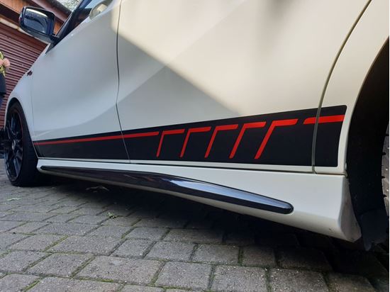 Zen Graphics - Mercedes A45 Edition 1 two colour side Stripes / Stickers