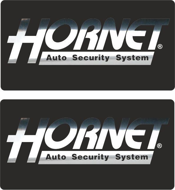 Zen Graphics - Hornet Auto Security System Glass Decals / Stickers