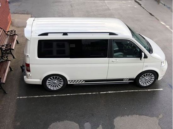 Zen Graphics - VW T5 / T6 Short Wheel Base side Stripes - SILVER