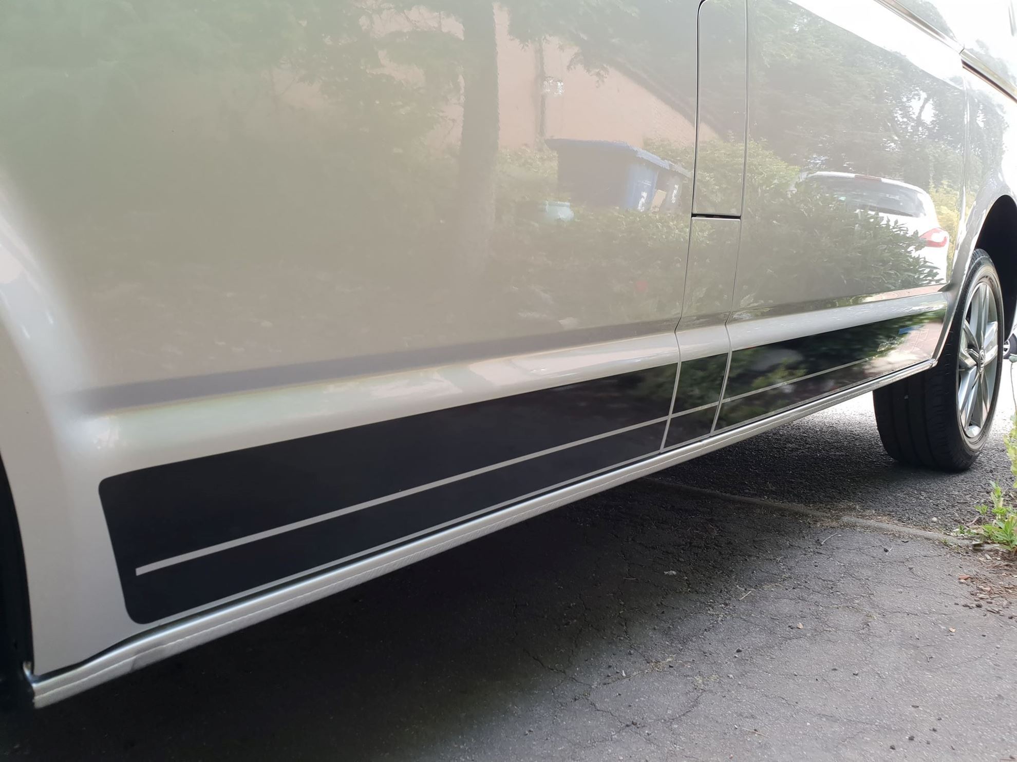 Zen Graphics - VW T6 "Edition T32" Panel fit side Stripes - Black ...
