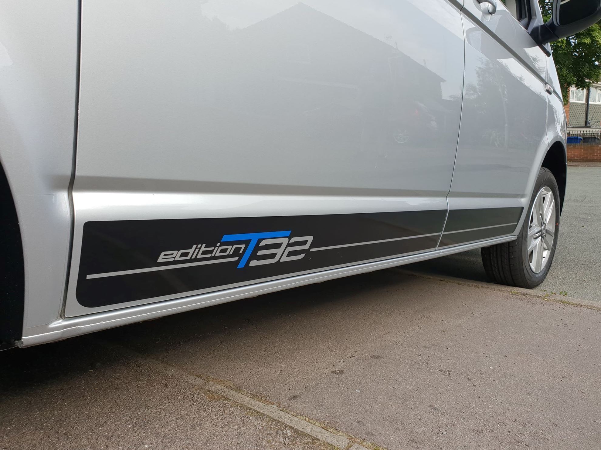 Zen Graphics - VW T6 "Edition T32" Panel fit side Stripes - Black ...