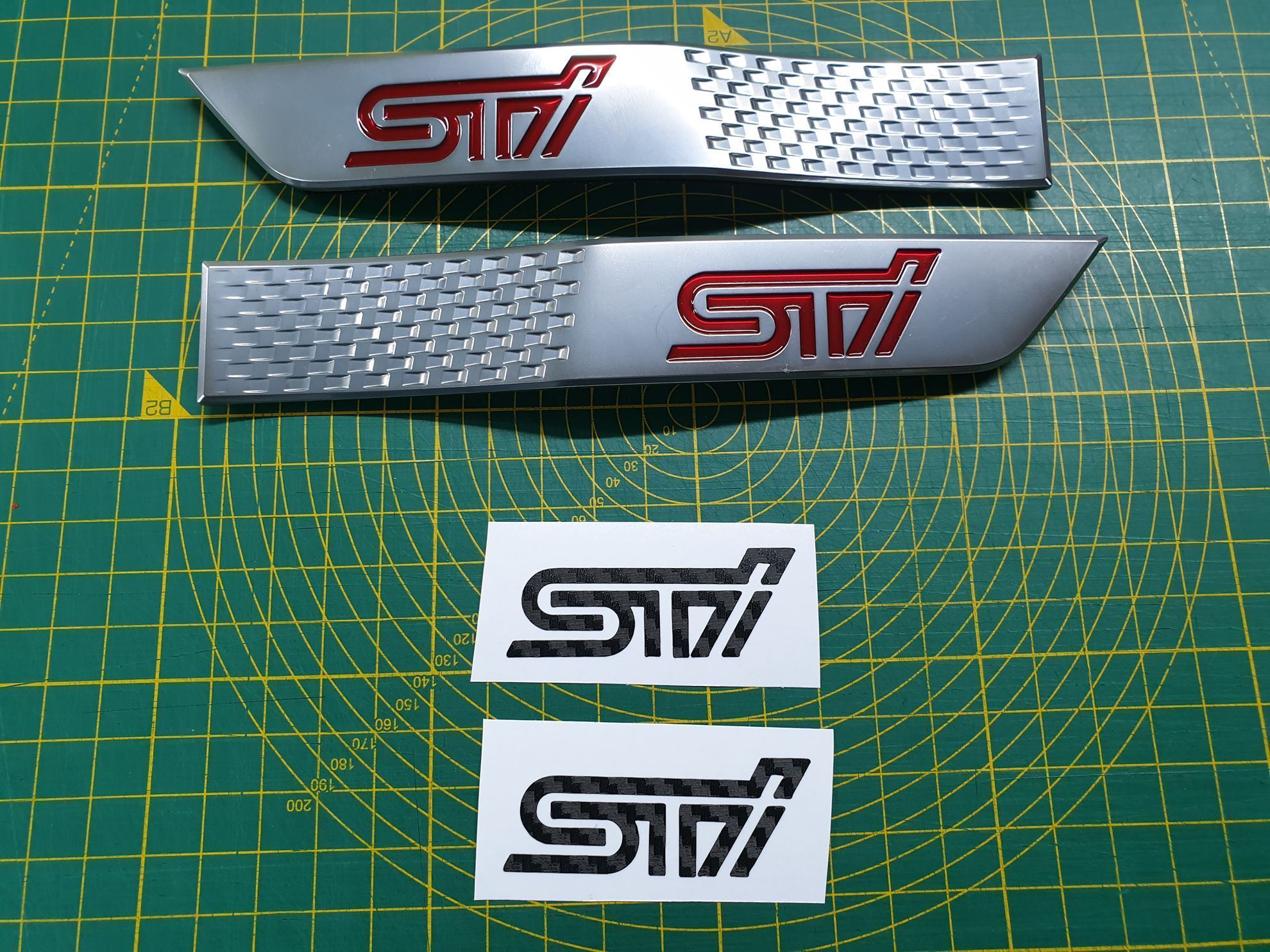 Zen Graphics - WRX STI side trim overlay Decals / stickers