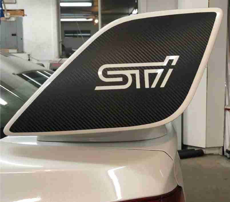 Zen Graphics - WRX STi 2014-2020 Spoiler end Vinyl overlays