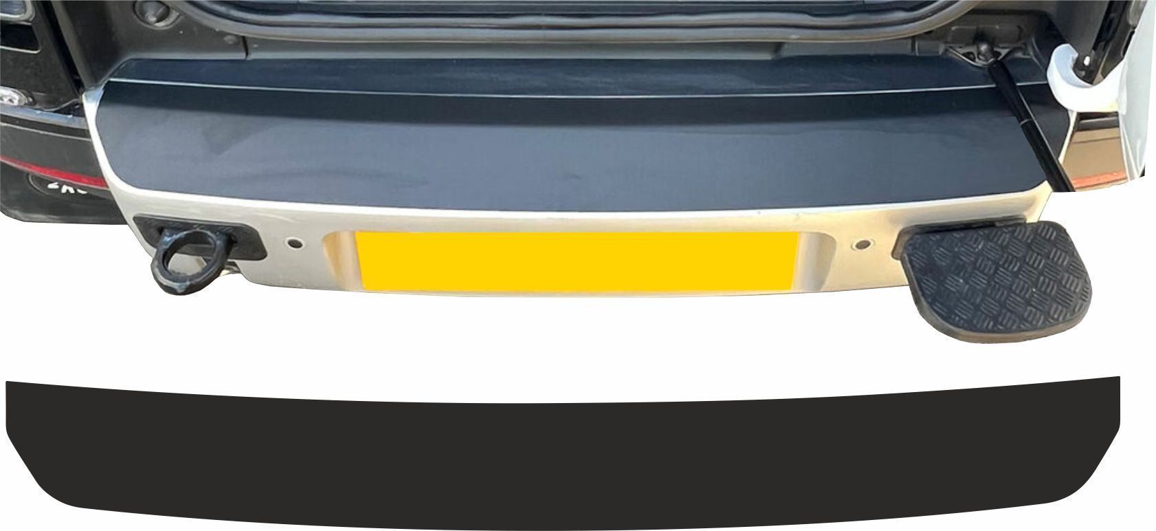 Zen Graphics - Defender 110 & 90 rear Bumper textured Bumper Protection ...