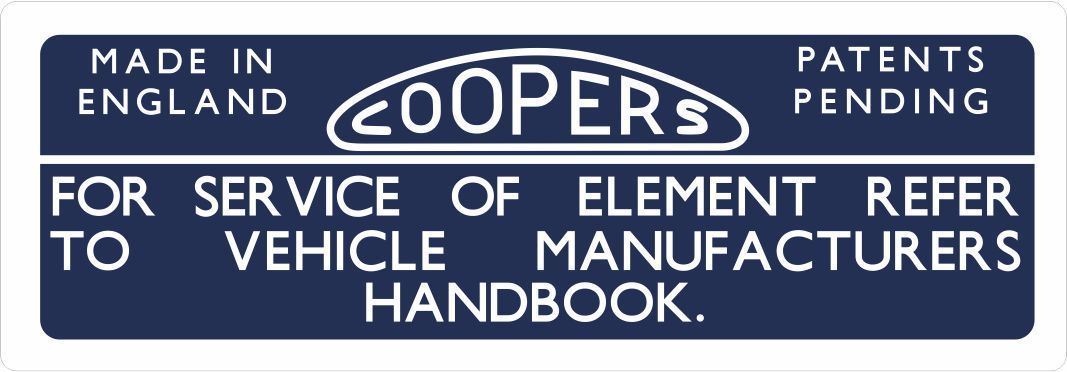 Zen Graphics - Mini Cooper / Cooper S Twin Carb Air Filter Decal / Sticker