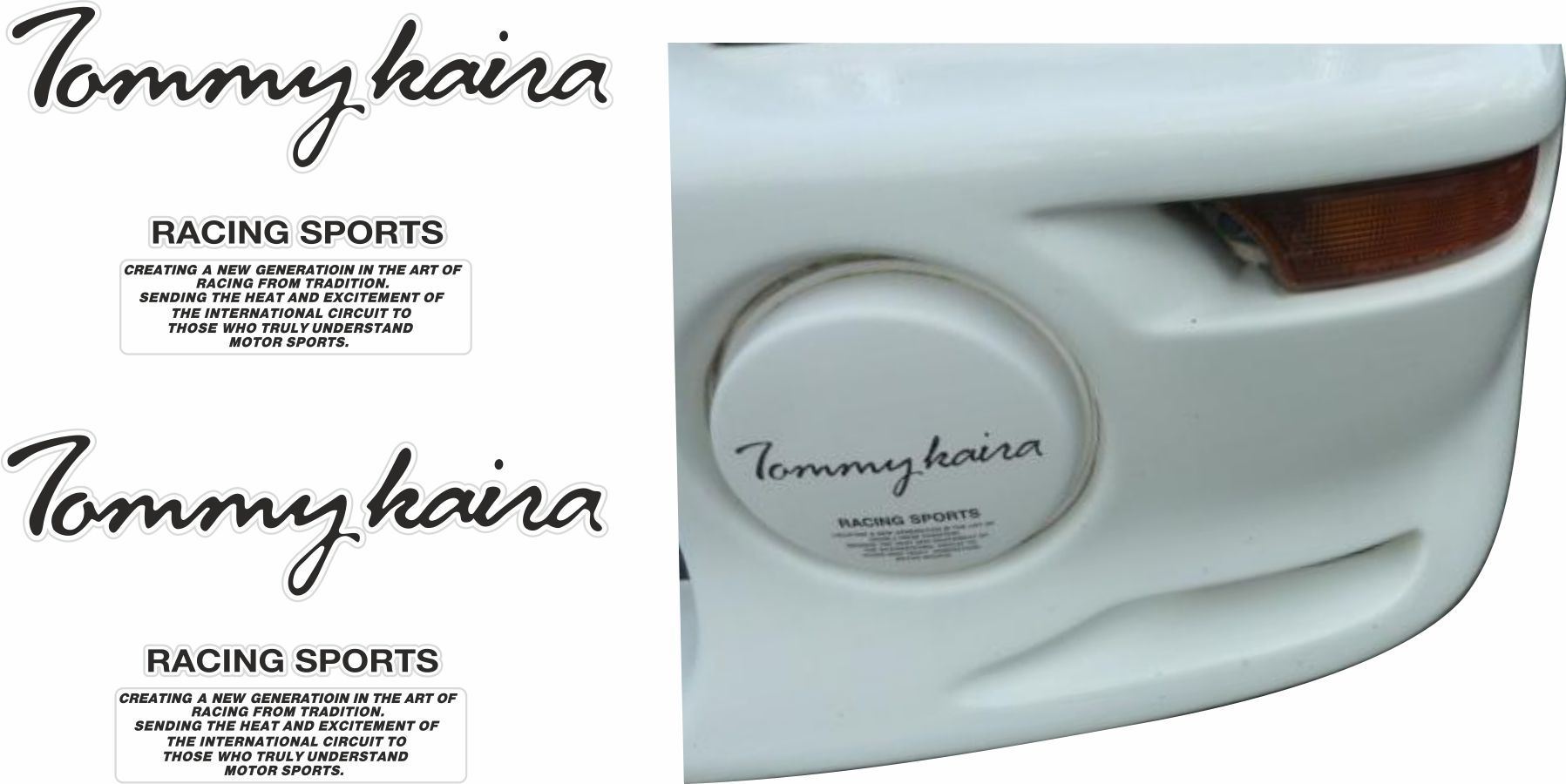 Zen Graphics - Impreza Tommy Kaira fog cover Decals / Stickers