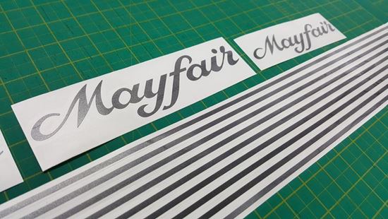 Zen Graphics - Mini Mayfair replacement side & rear Decals and Stripes