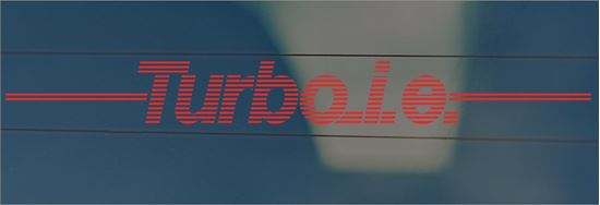 Zen Graphics - Fiat Uno Turbo Backflash Screen Sticker / Decal