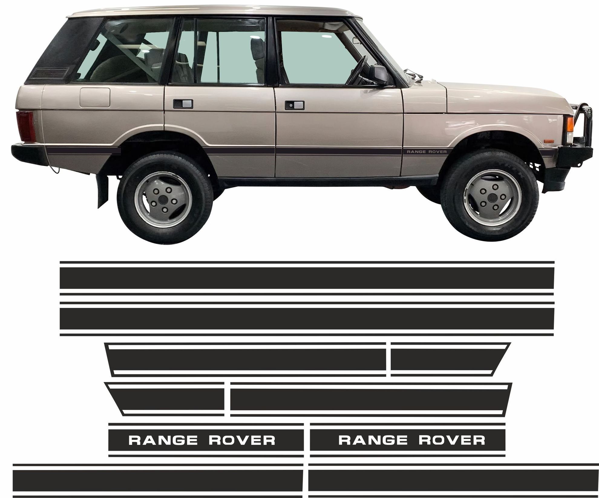 Zen Graphics - Range Rover Classic lower side Stripes / Stickers