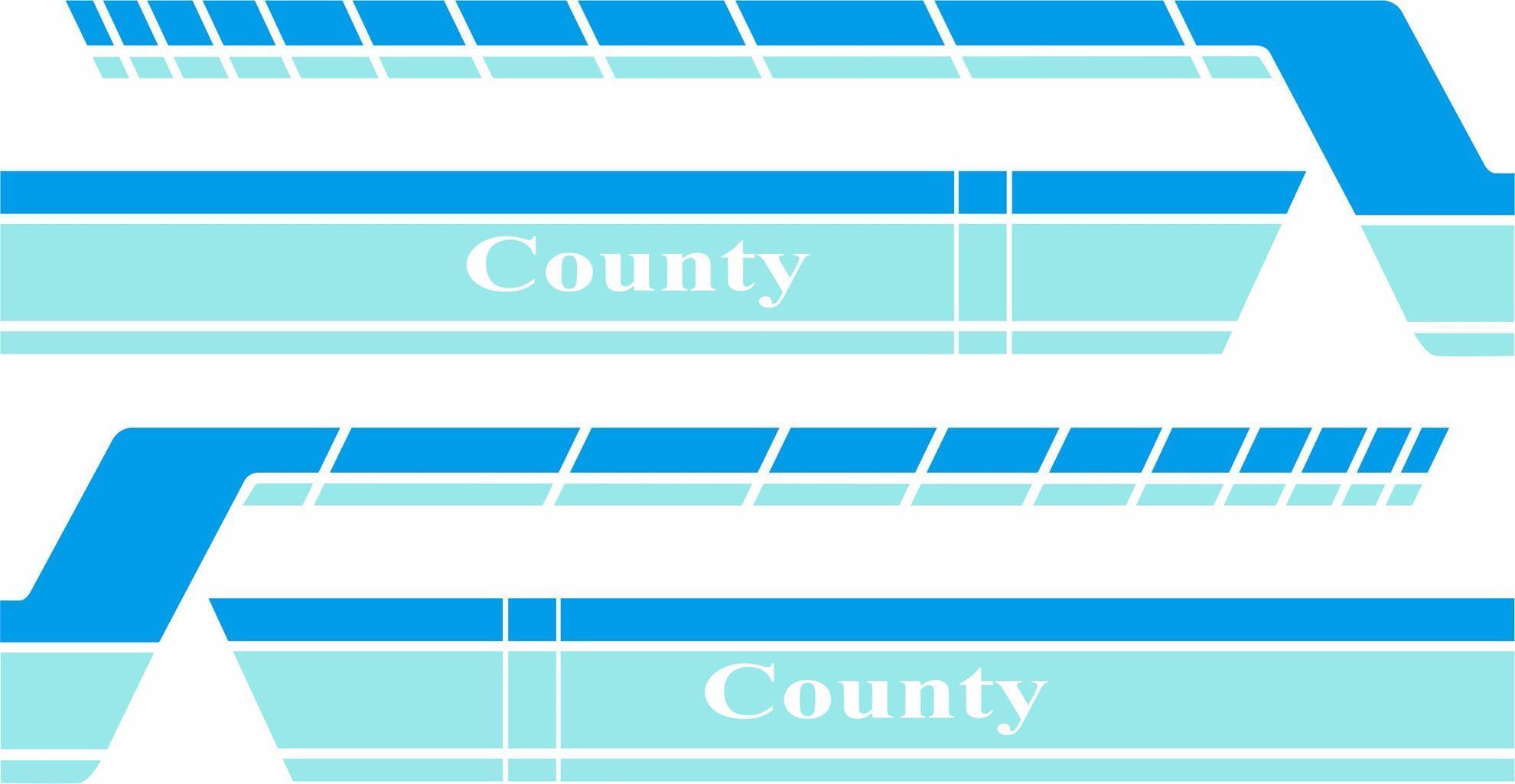 Zen Graphics - Defender 90 County 1984 - 1986 side Stripes / Stickers