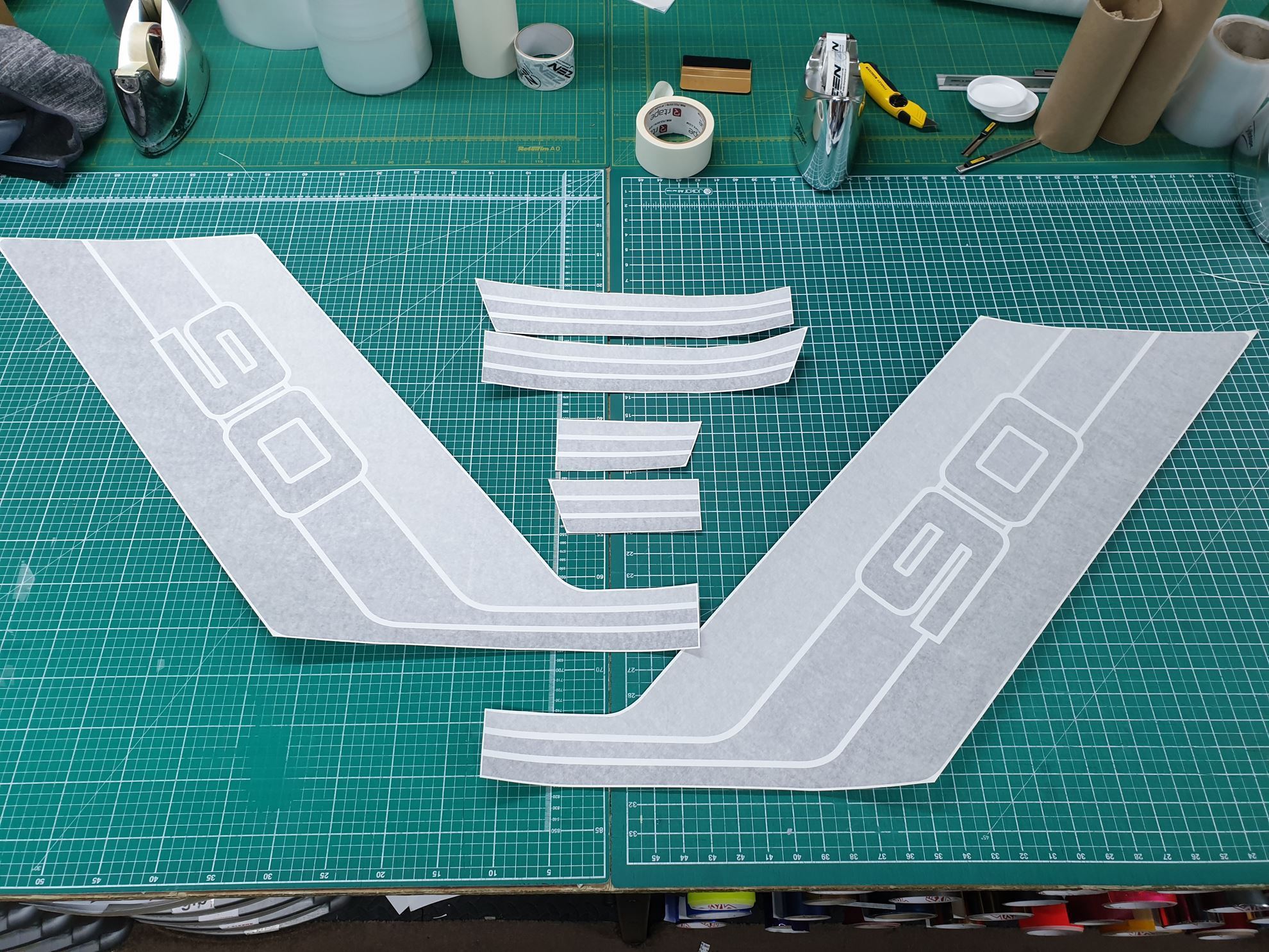 Zen Graphics - Defender 90 1988- 1990 side Decals / Stickers