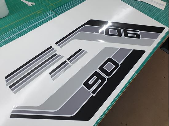 Zen Graphics - Defender 90 1988- 1990 side Decals / Stickers