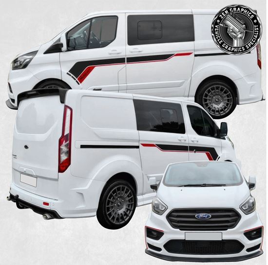 Zen Graphics - Ford Transit Custom MS-RT Stripes / Stickers