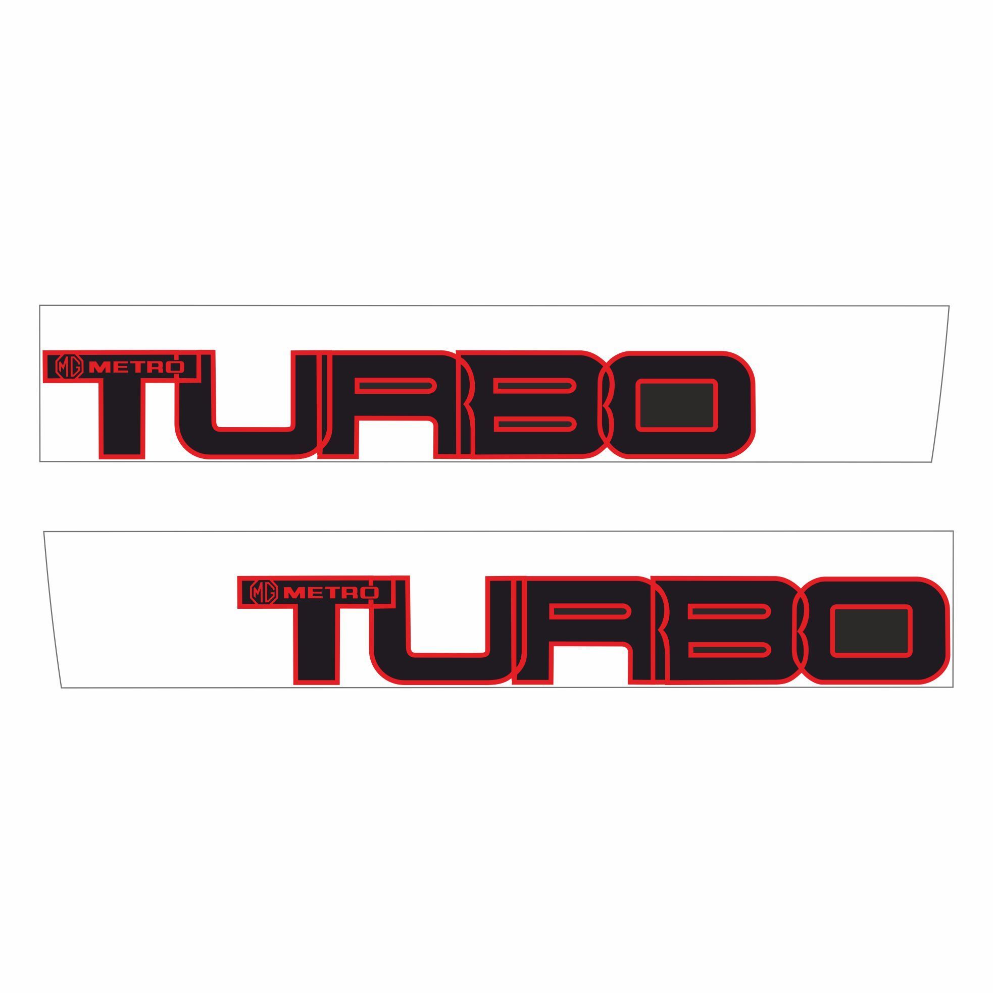 Zen Graphics - MG Metro Turbo Phase 1 replacement lower door Decals ...