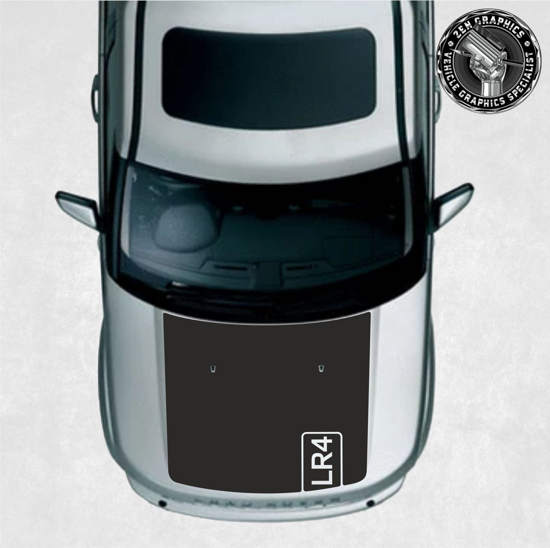 Zen Graphics - Discovery 4 LR4 Bonnet Decal / Vinyl - LONG