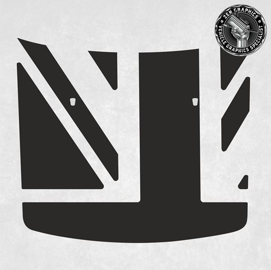 Zen Graphics - Discovery 3 LR3 / LR4 Union Jack Bonnet Decal / Vinyl