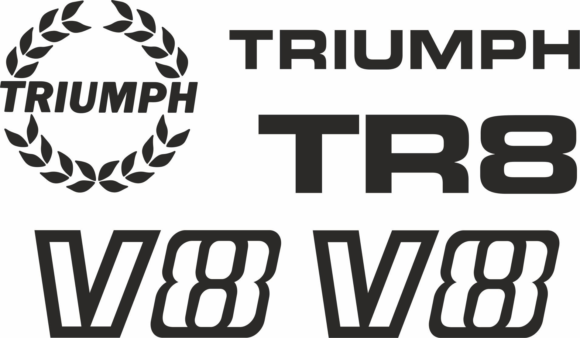 Zen Graphics - Triumph TR8 Boot lid, Wings and Bonnet replacement ...