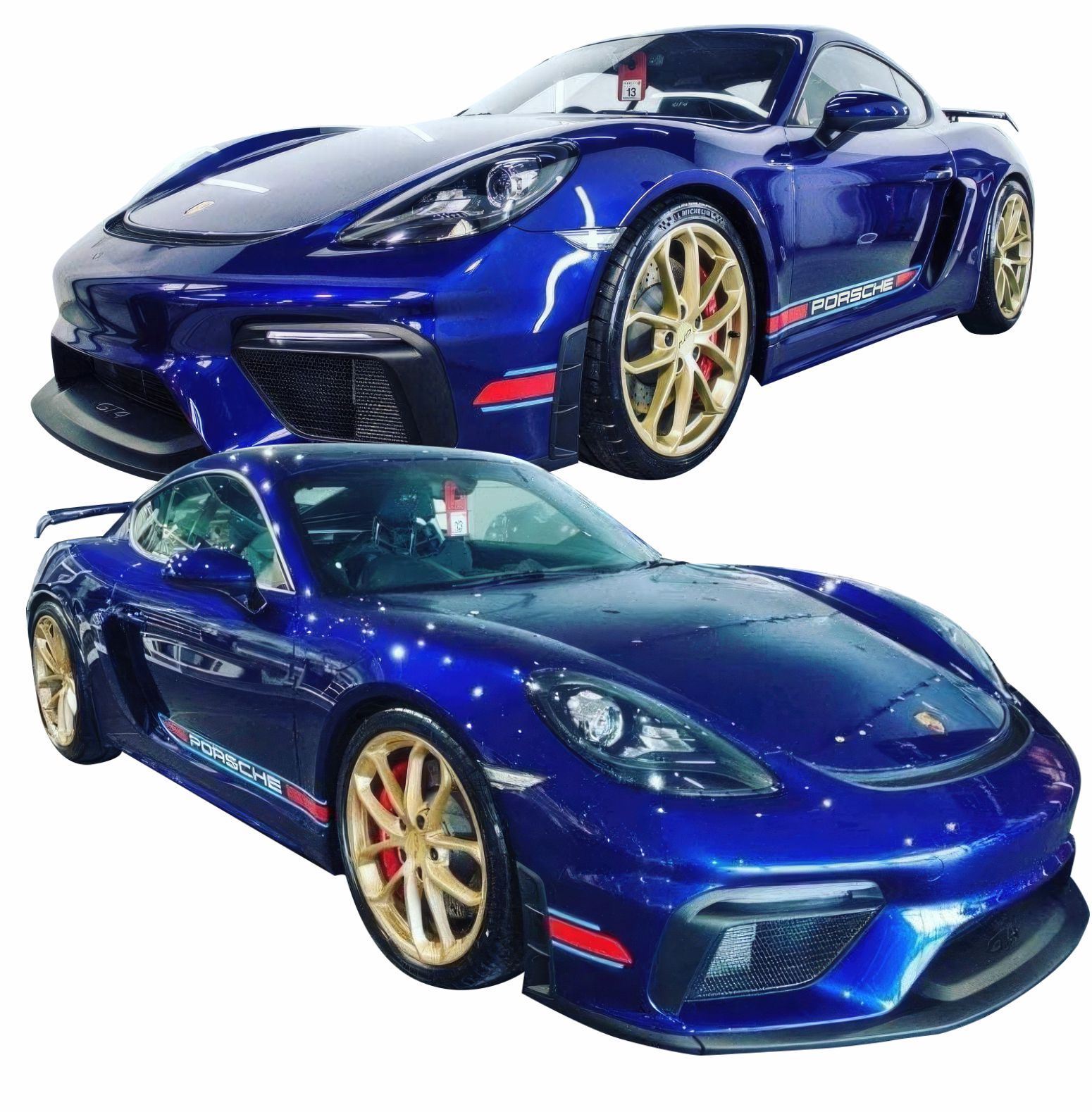 Zen Graphics - 718 / 982 Cayman - Boxster side Stripes Martini Colours ...