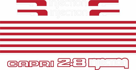 Zen Graphics - Ford Capri MK3 2.8 injection replacement Stripes / Decals
