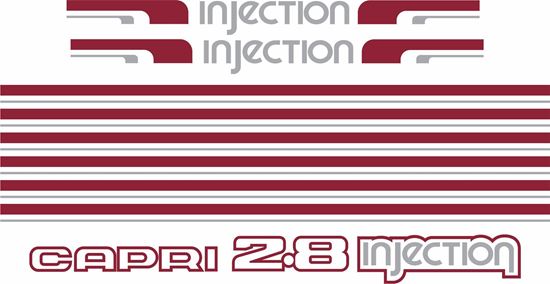 Zen Graphics - Ford Capri MK3 2.8 injection replacement Stripes / Decals