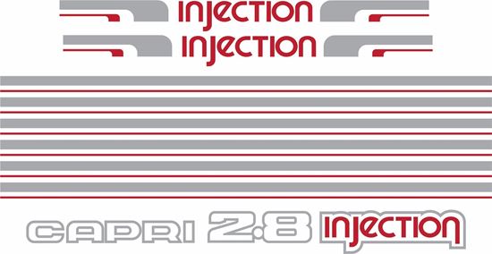 Zen Graphics - Ford Capri MK3 2.8 injection replacement Stripes / Decals