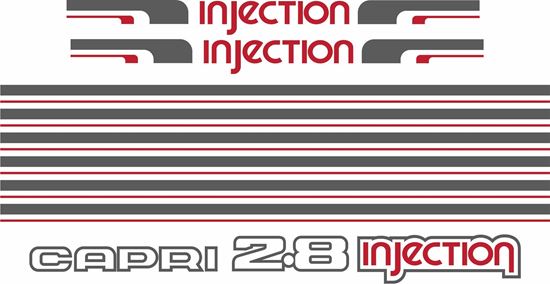 Zen Graphics - Ford Capri MK3 2.8 injection replacement Stripes / Decals