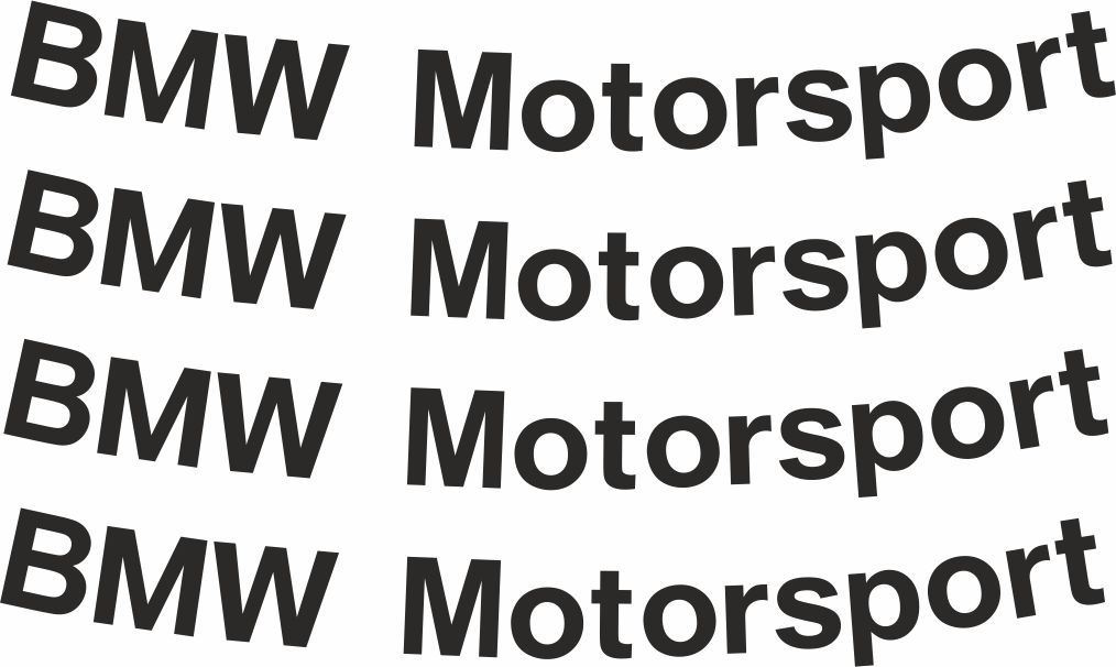 Zen Graphics - BMW Motorsport 17" - 20" Alloy Wheel Decals / Stickers