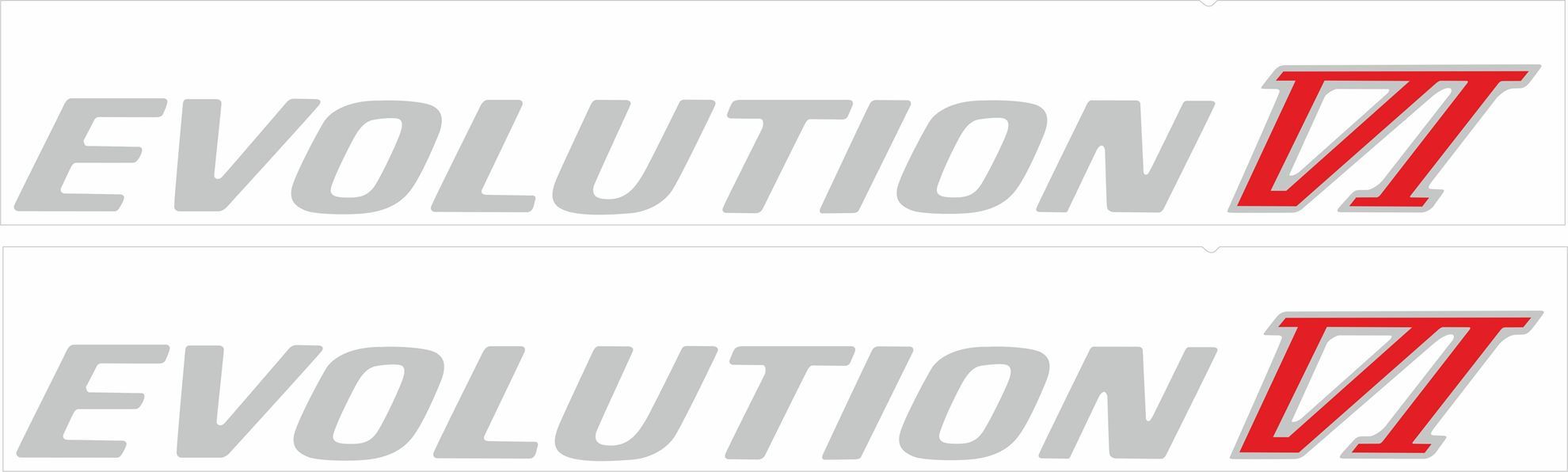 Zen Graphics - Mitsubishi Evolution 6 replacement side Decals / Stickers