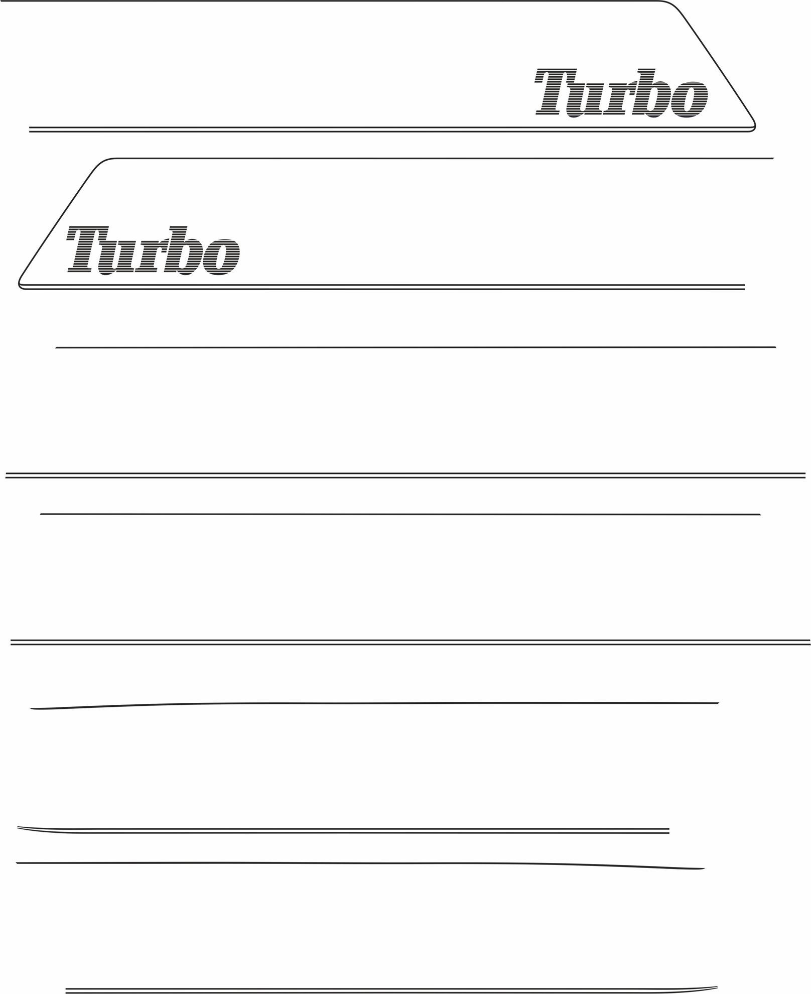 Zen Graphics - Renault 5 Turbo 1982-1984 replacement Stripes / Stickers