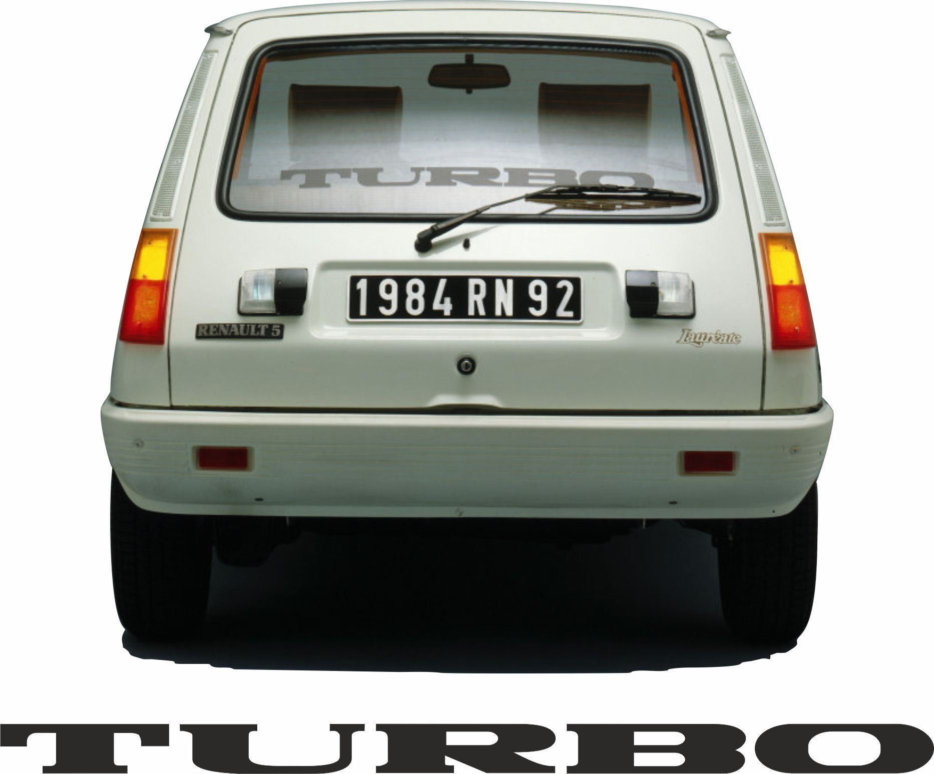 Zen Graphics - Renault 5 Alpine / Gordini Turbo rear screen Decal / Sticker