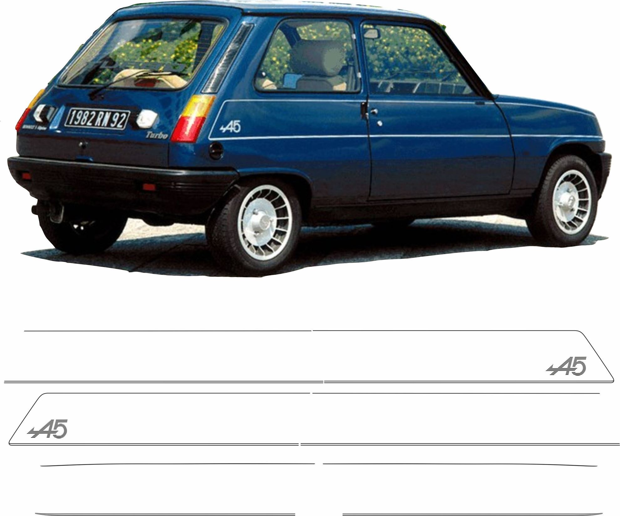 Zen Graphics - Renault 5 Alpine Turbo 1982-1984 replacement Stripes ...