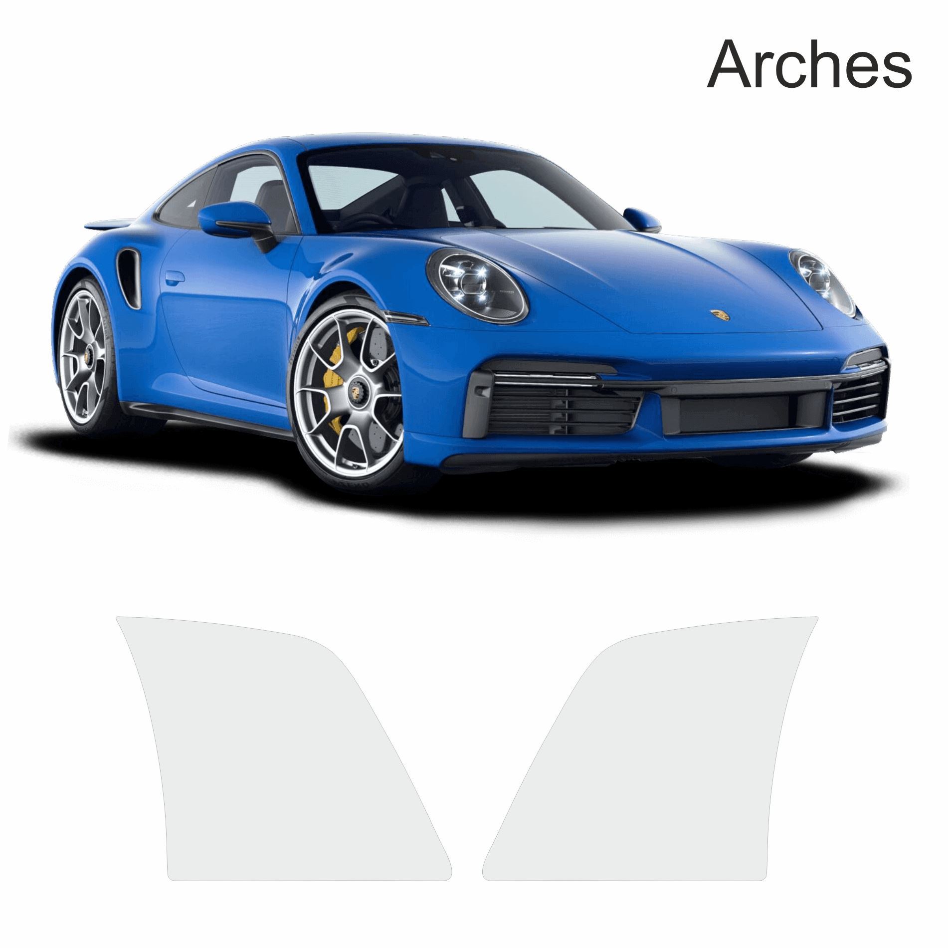 Zen Graphics - 992 Turbo S Pre Cut PPF rear arch Stone Guards