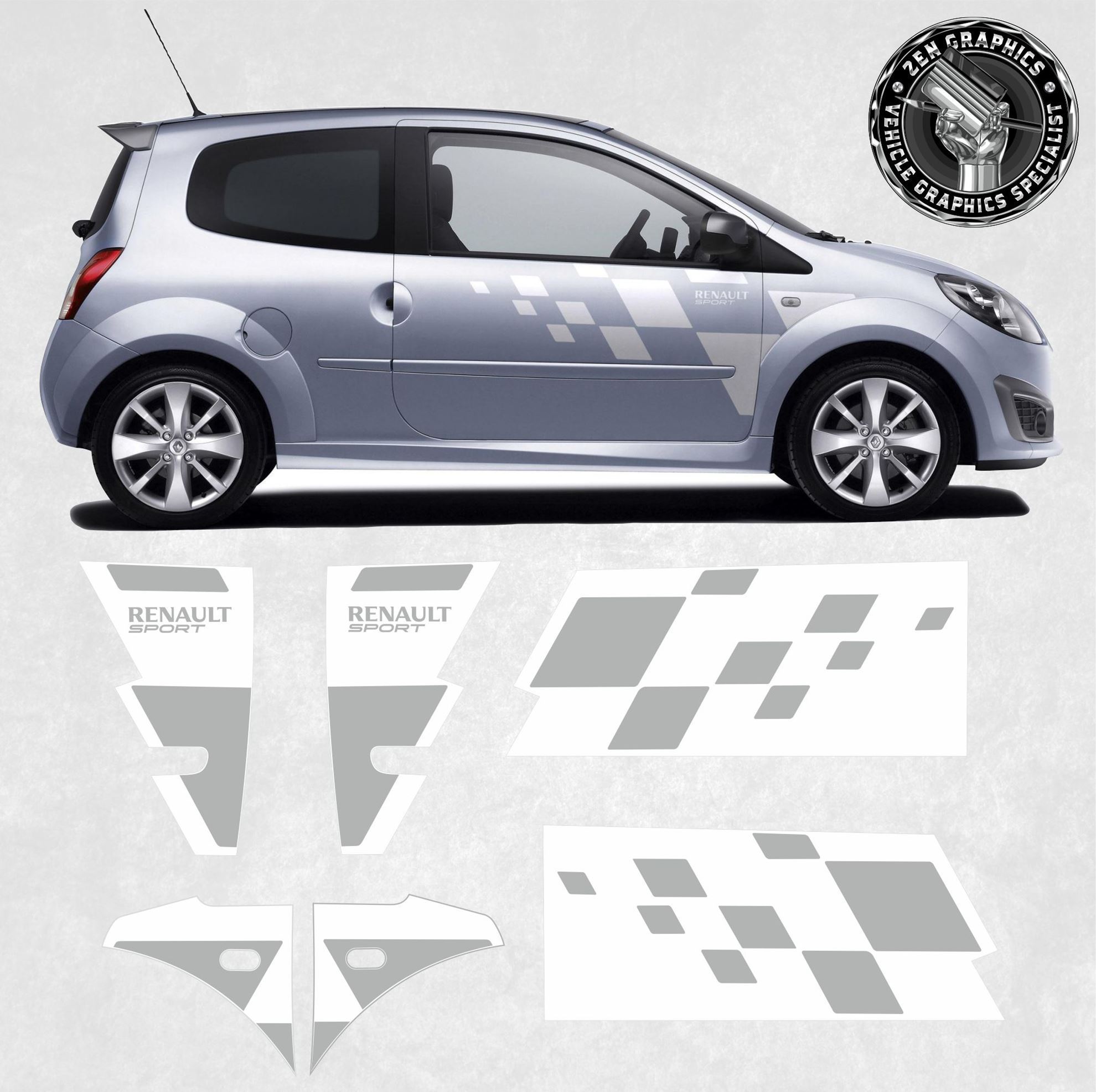 Zen Graphics - Renault MK2 Twingo RS 133 side Decals