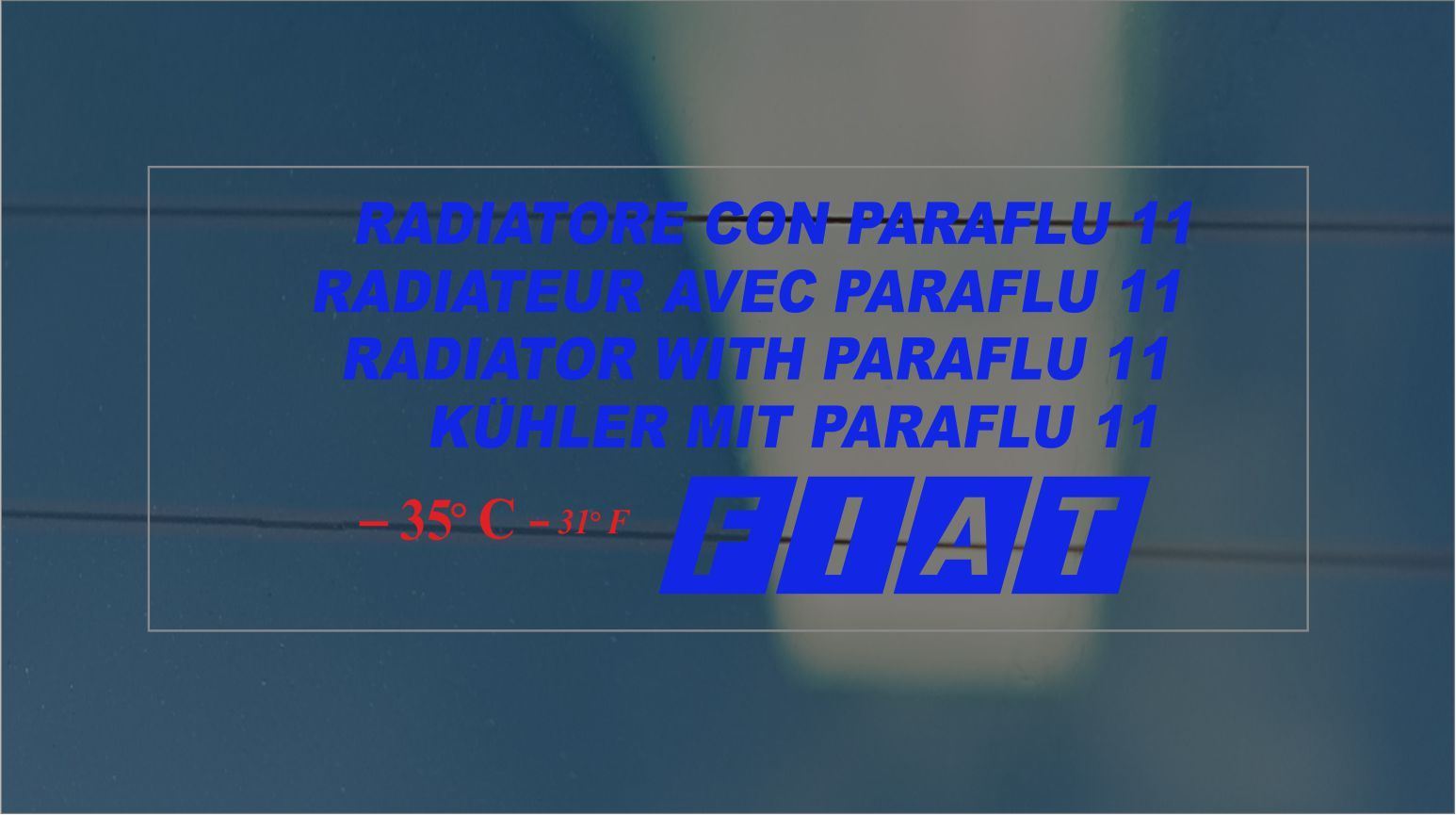 Zen Graphics - Fiat 126 / Uno / Chroma Paraflu Glass Sticker