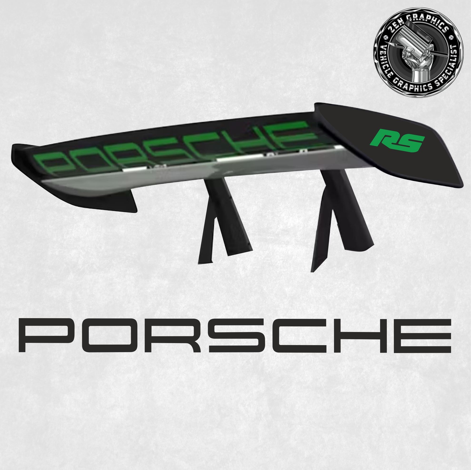Zen Graphics - 992 GT3 RS Weissach rear Wing Decal