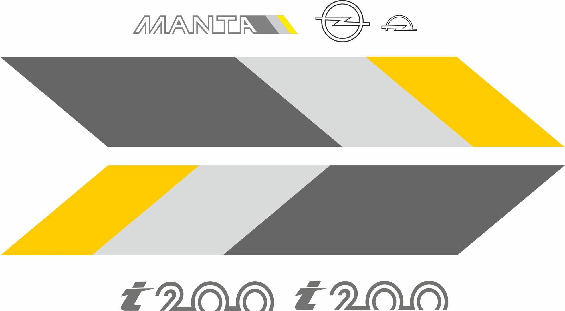 Zen Graphics - Opel Manta B i200 full restoration Decals / Stickers