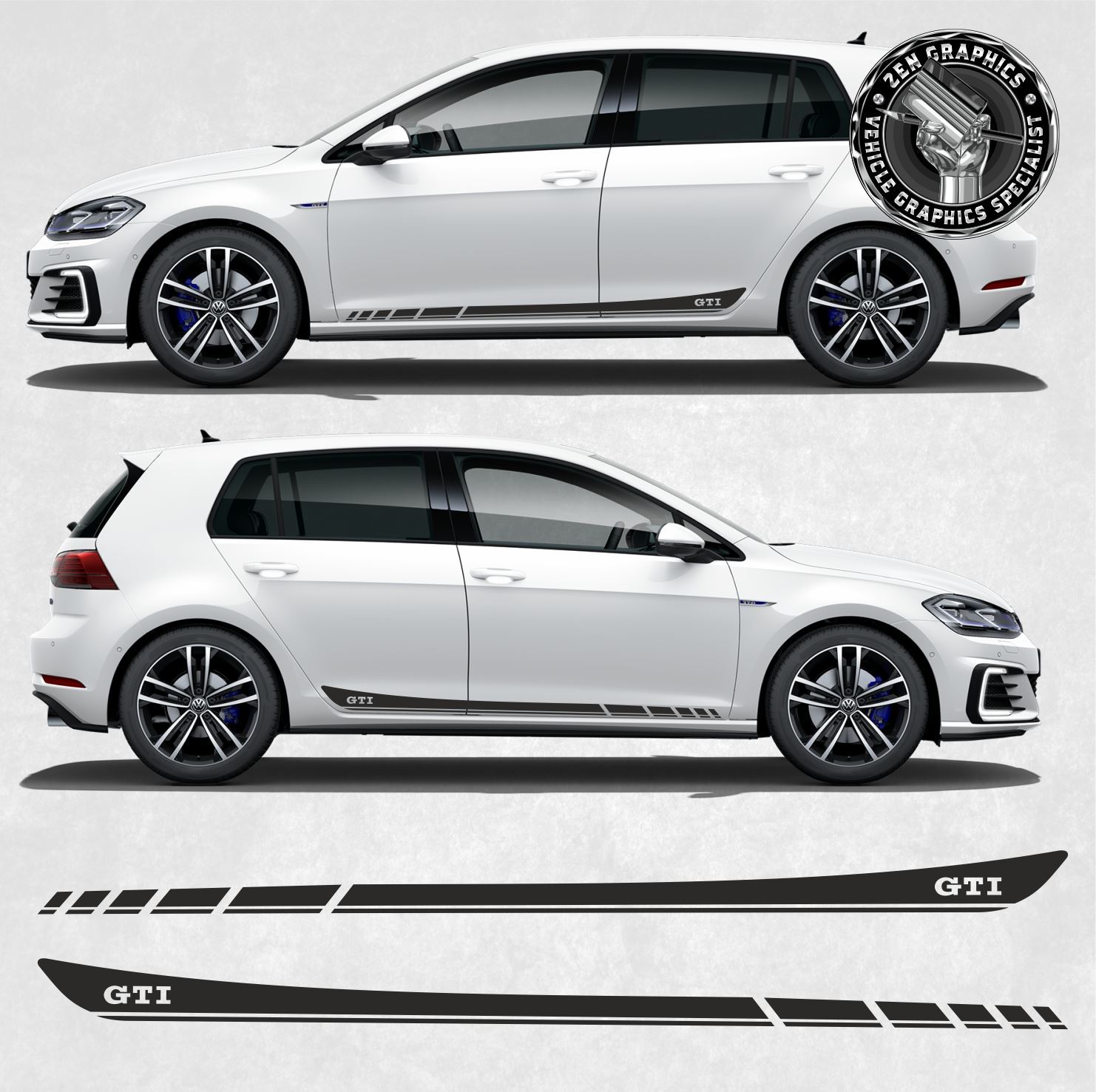 Zen Graphics - Golf MK7 / 7.5 GTI or GTD side Stripes / Stripes