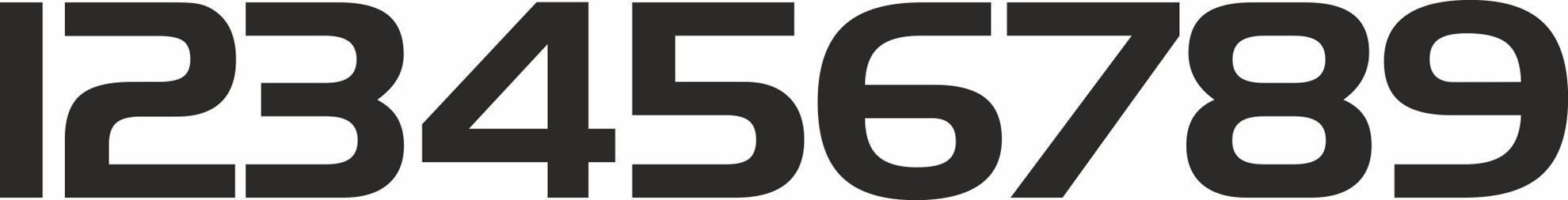 Zen Graphics - Downton racing Door Numbers