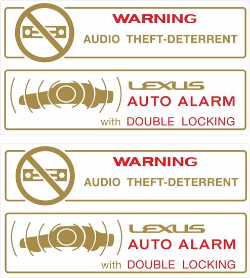 Anti-theft Sticker Lexus CAN-BUS Anti-Theft Device Window Decal ...