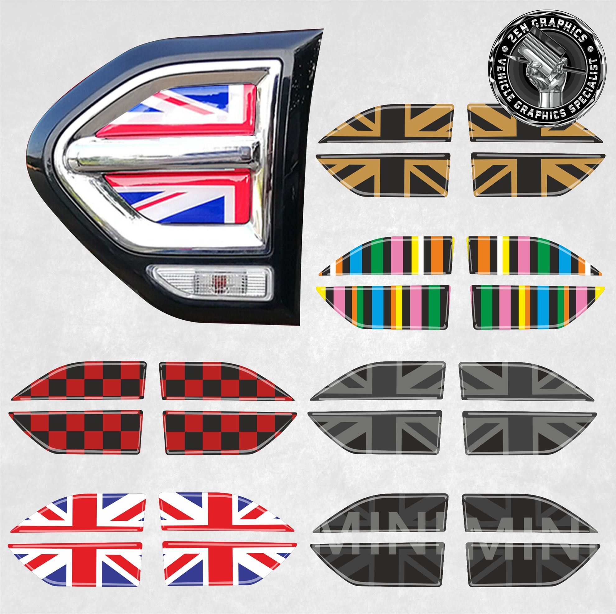 Zen Graphics - Mini F60 Countryman 2017 - 2020 Scuttle adhesive Gel ...