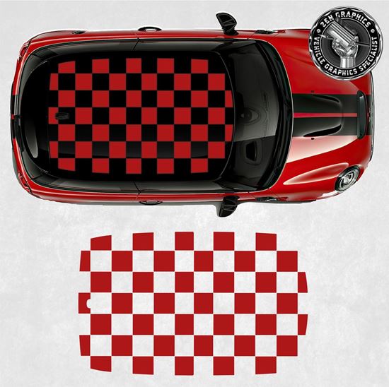 Zen Graphics - Mini F56 Roof Chequer graphic / Sticker